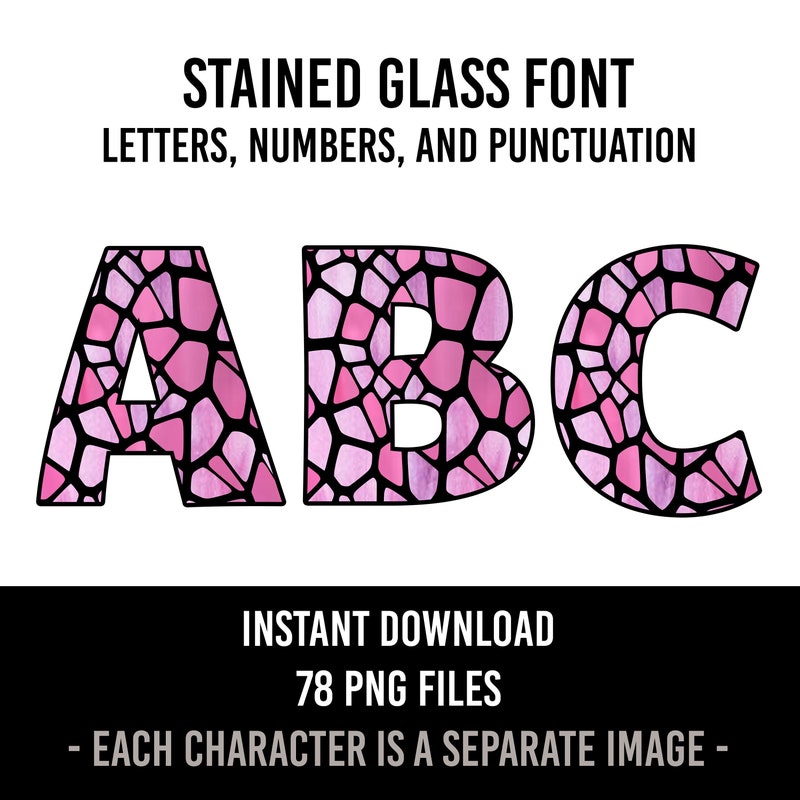 Stained Glass Numbers - Etsy