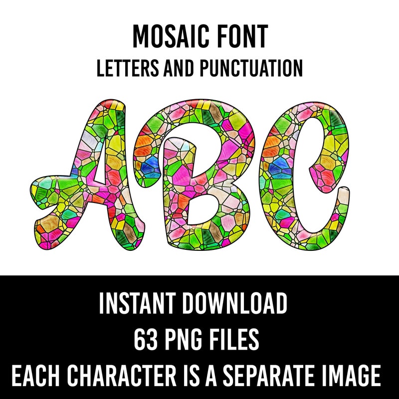 Stained Glass Numbers - Etsy