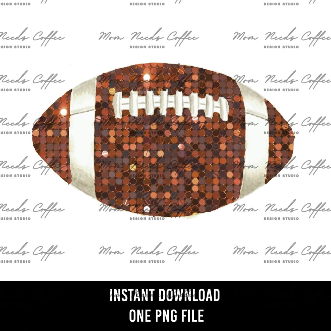 Football Clipart, Sports Sublimation, Sequin Football Sublimation ...