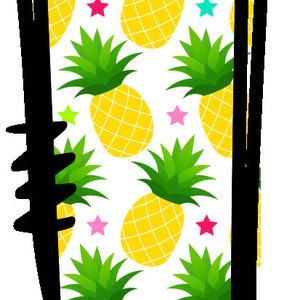 Pineapple Alphabet Doodle Font Summer Letters Hawaiian Numbers PNG Font ...