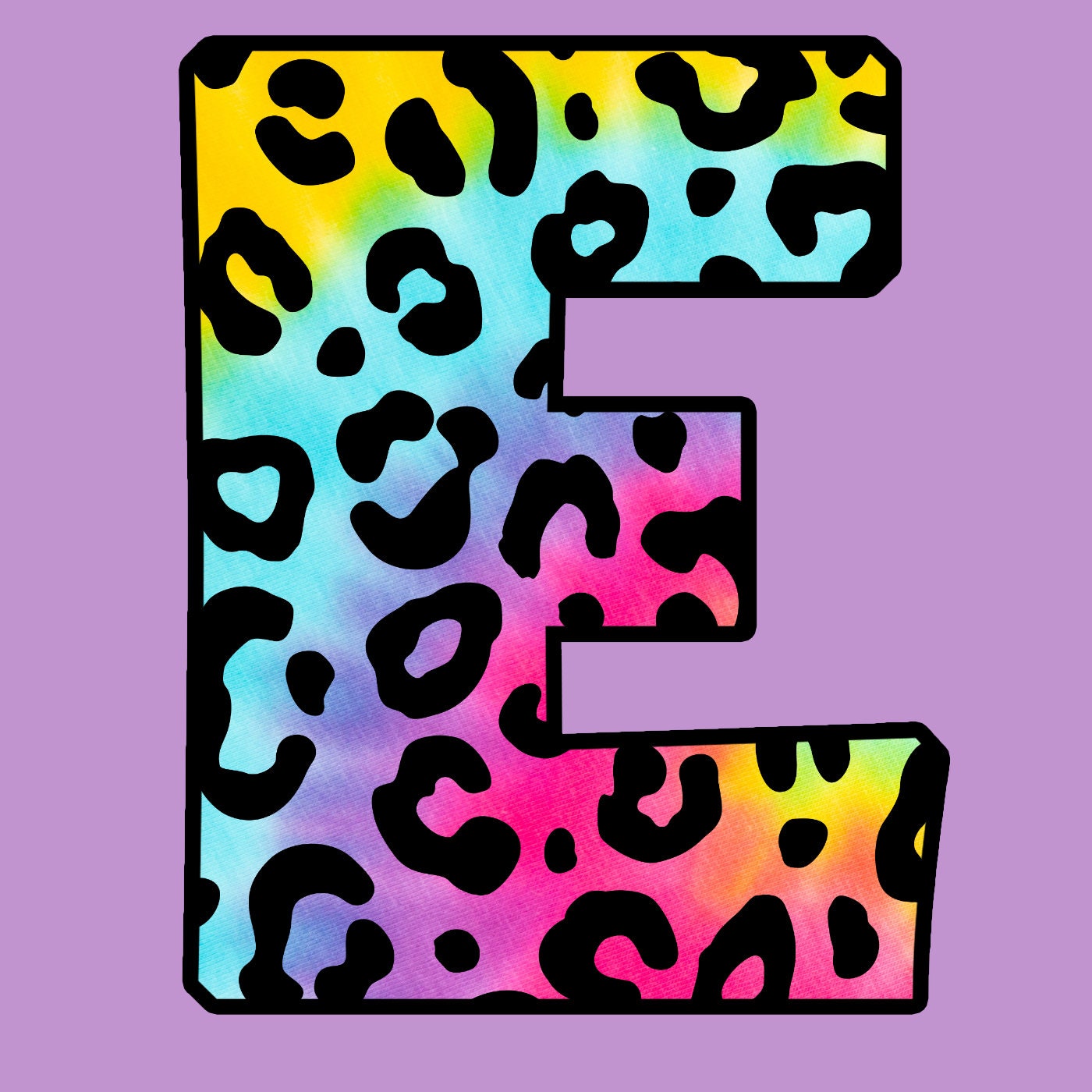 Rainbow Leopard Print Alphabet 78 Letters Leopard Print - Etsy