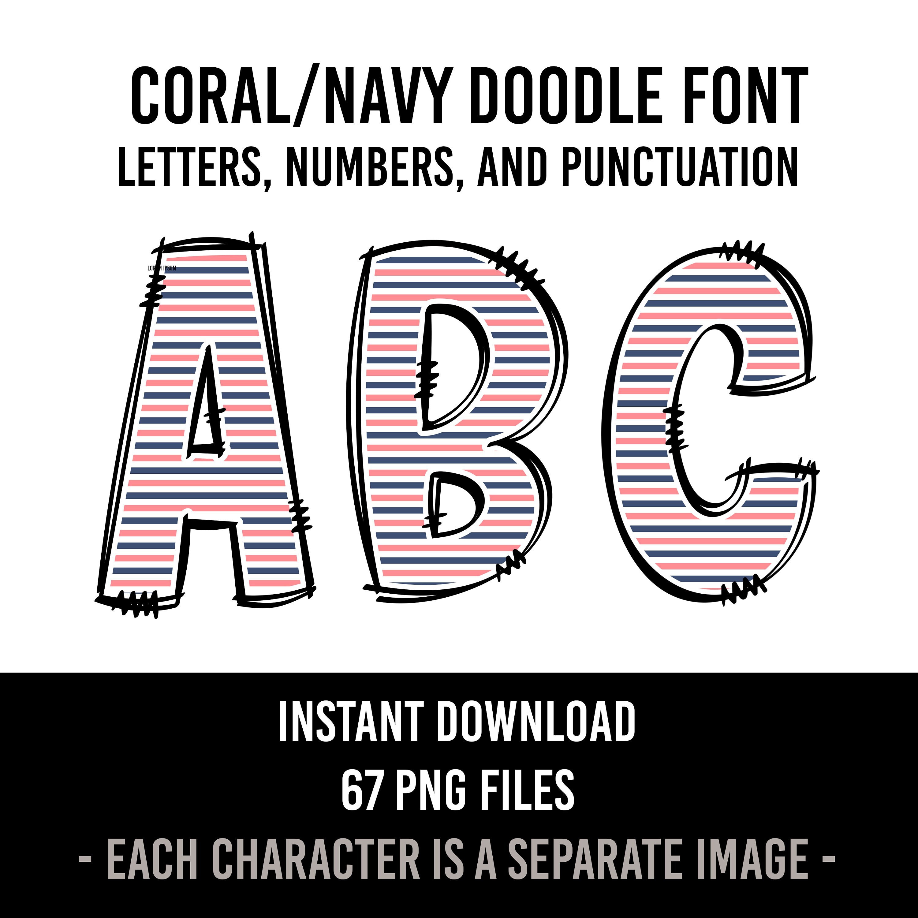 Navy Lettering Font