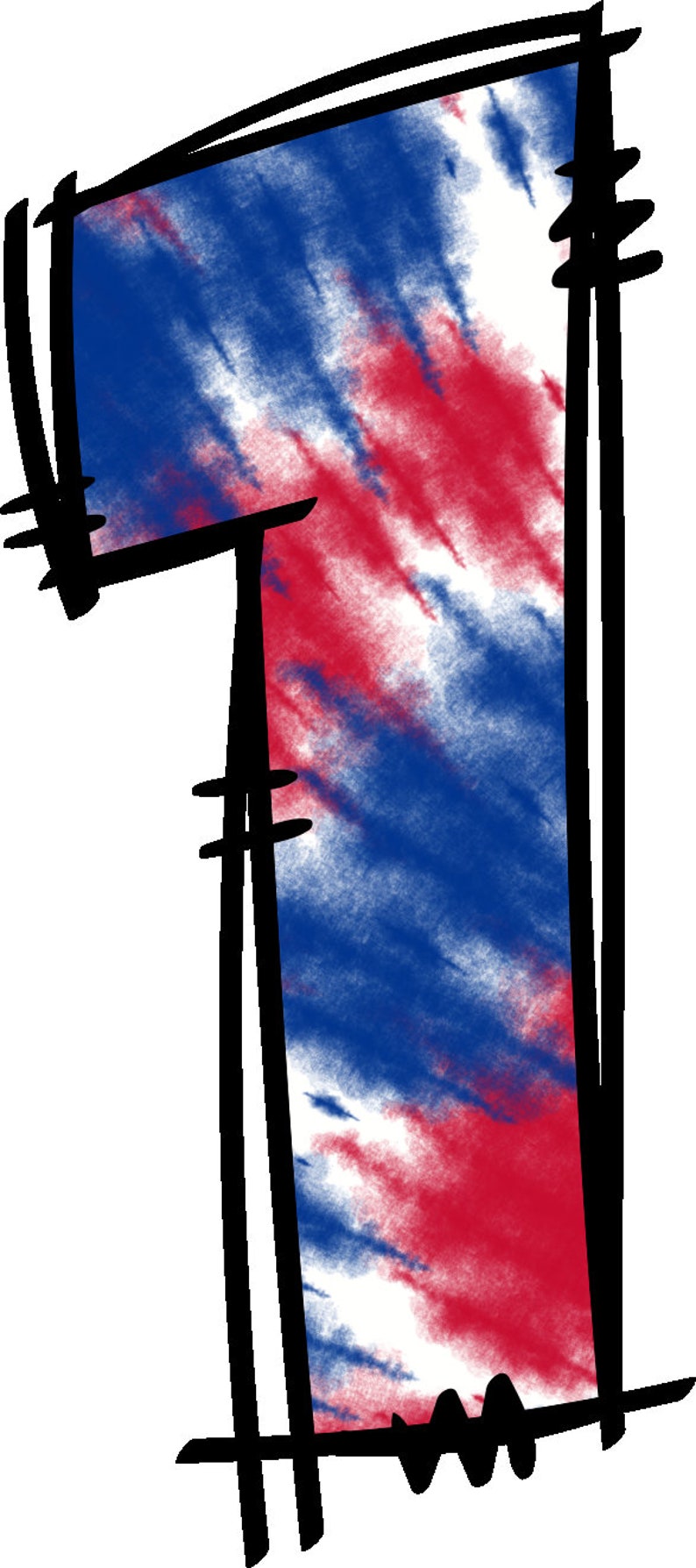 Red White and Blue Tie Dye Alphabet Doodle Font Letters Tiedye - Etsy