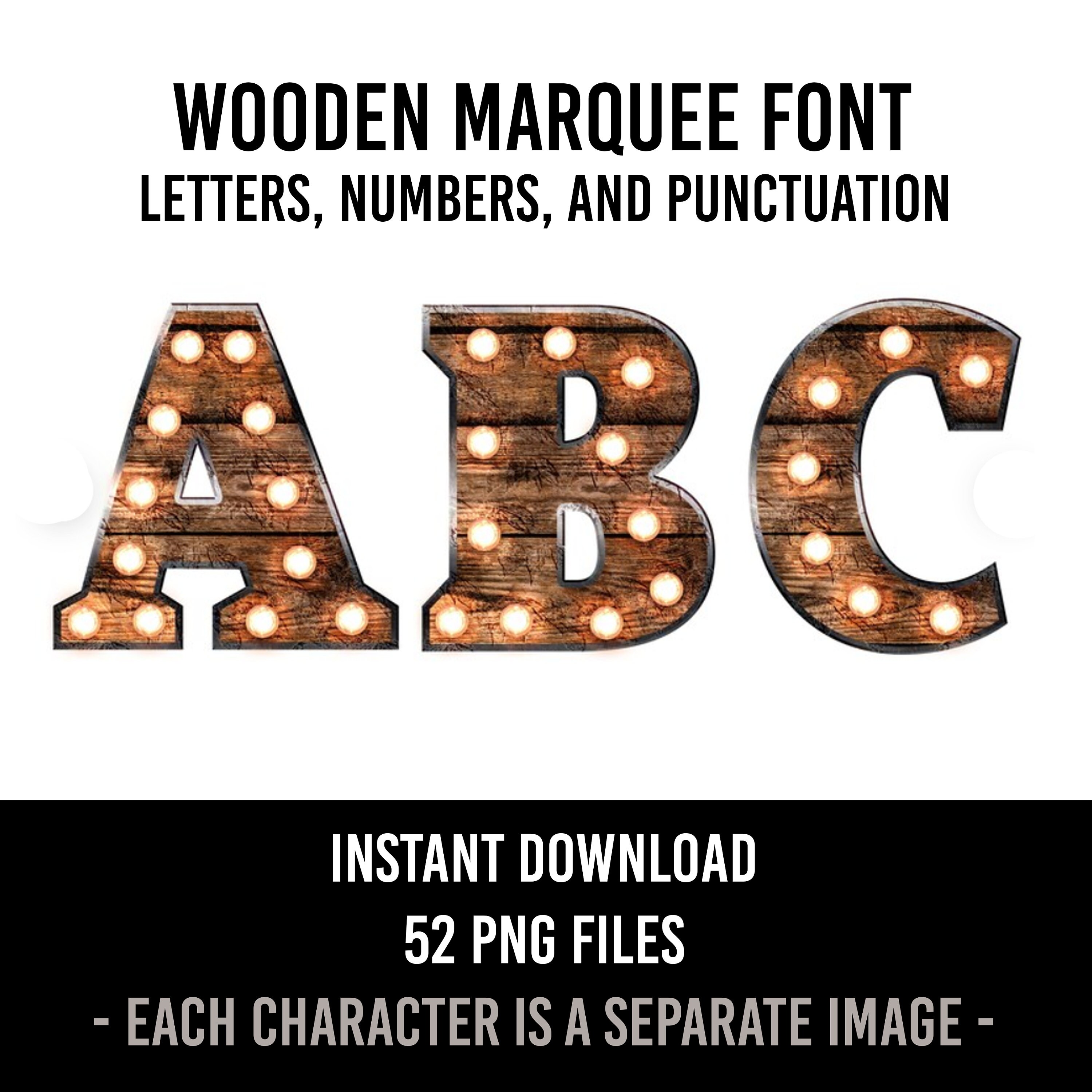 Marquee Letters Font