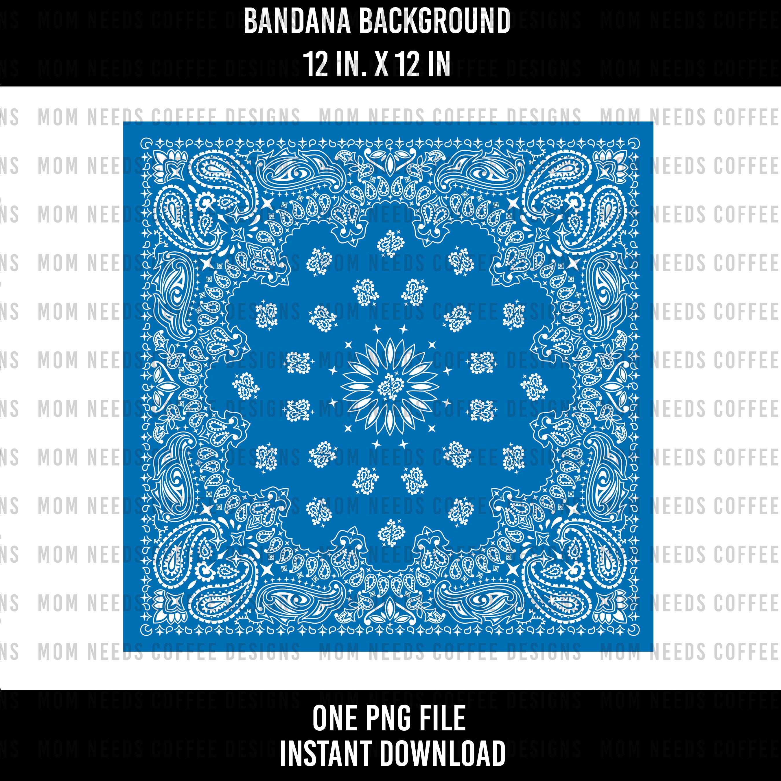 Blue Bandana Background