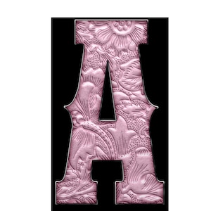 Tooled Leather Alphabets Doodle Font Letters Western Numbers - Etsy