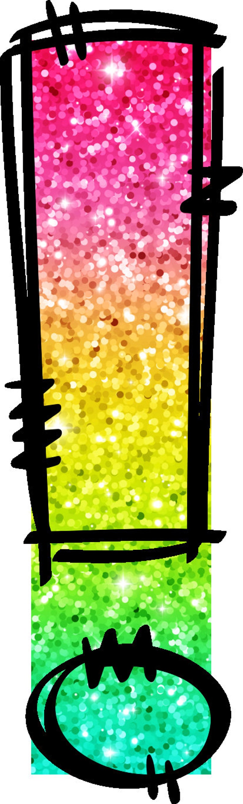 Rainbow Glitter Alphabet Doodle Font Summer Letters Numbers - Etsy