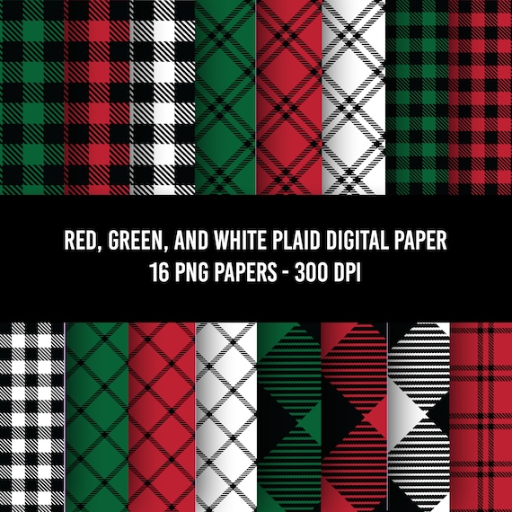 Red And Green Plaid Background