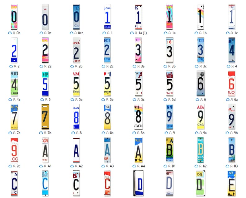 License Plate Alphabet, 101 Letters, License Plate Numbers, PNG, JPG ...