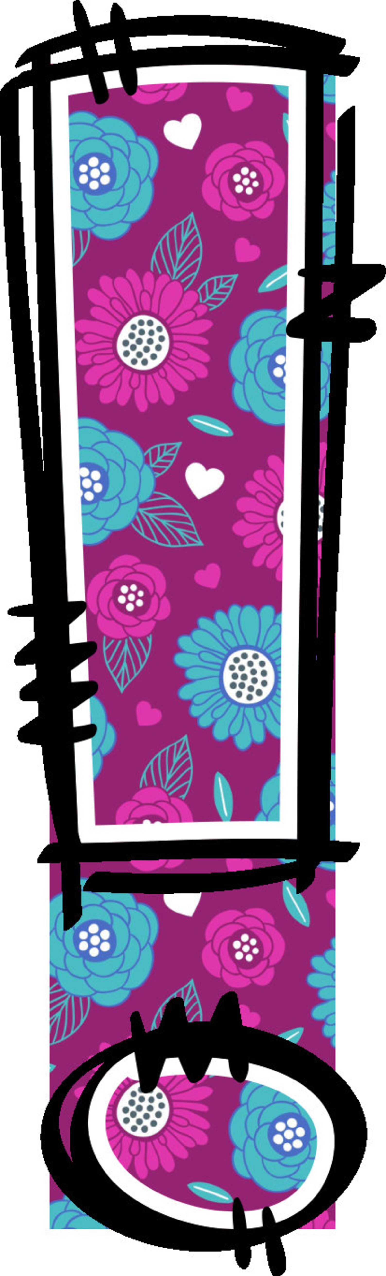 Retro Flower Alphabet Doodle Font Letters Floral Numbers PNG Font ...