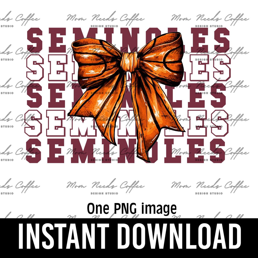 Seminoles PNG, Basketball Sublimation, Commercial Use, Print on Demand ...