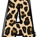 Leopard Print Alphabet Doodle Font, PNG, Animal Print Letters, Numbers ...