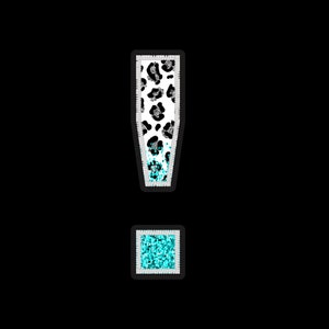 Digital Half Leopard and Glitter PNG Alphabets, One Font Bundle, Faux ...