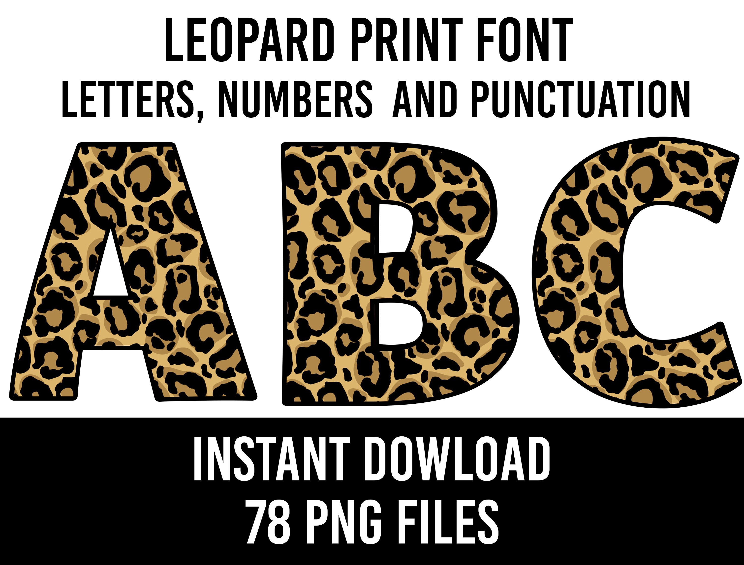 Leopard Alphabet Sublimation Leopard Monogram PNG Letter J PNG Letter J ...