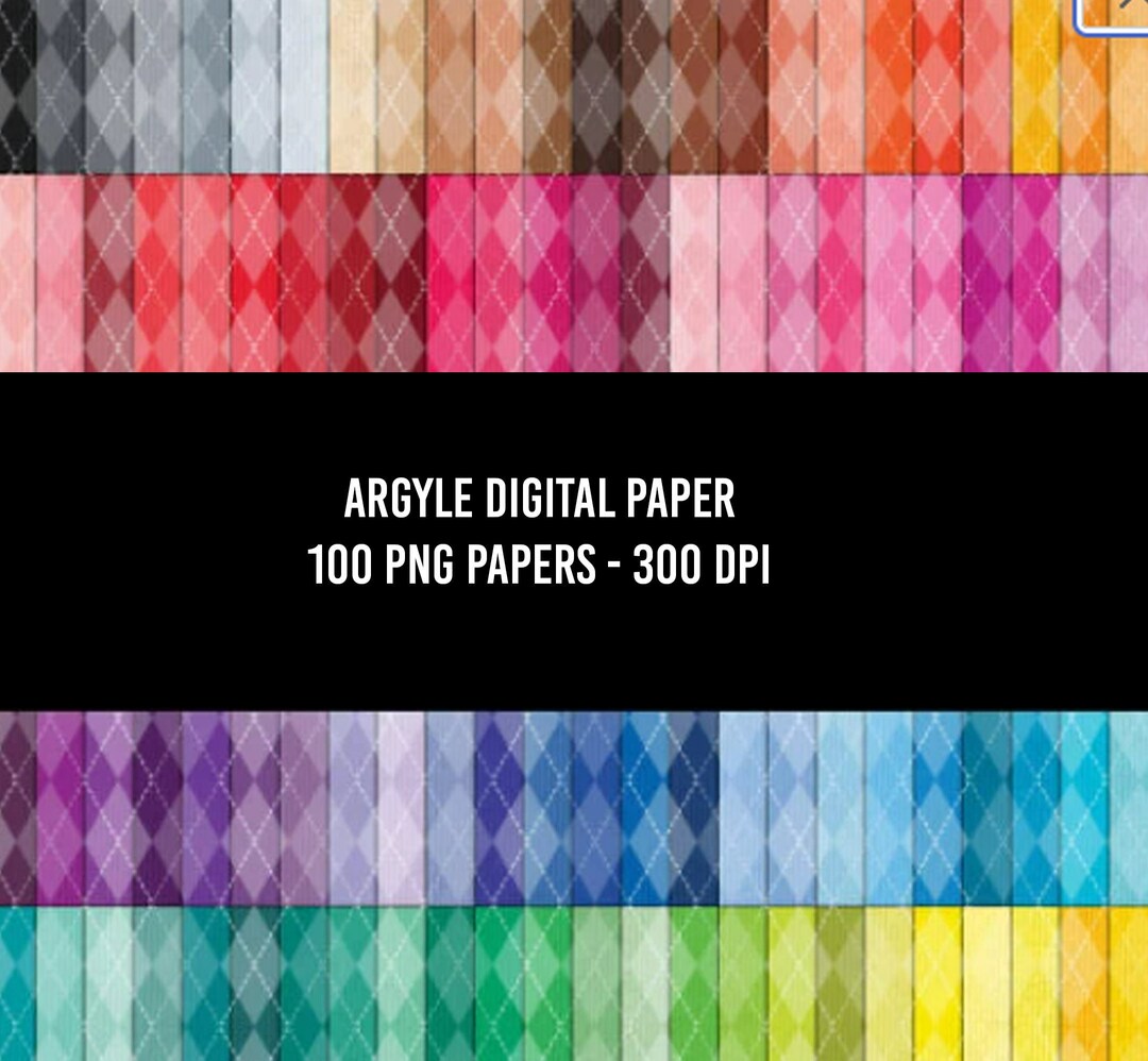 Argyle Digital Paper, Argyle Digital Papers, Argyle Pattern Paper ...