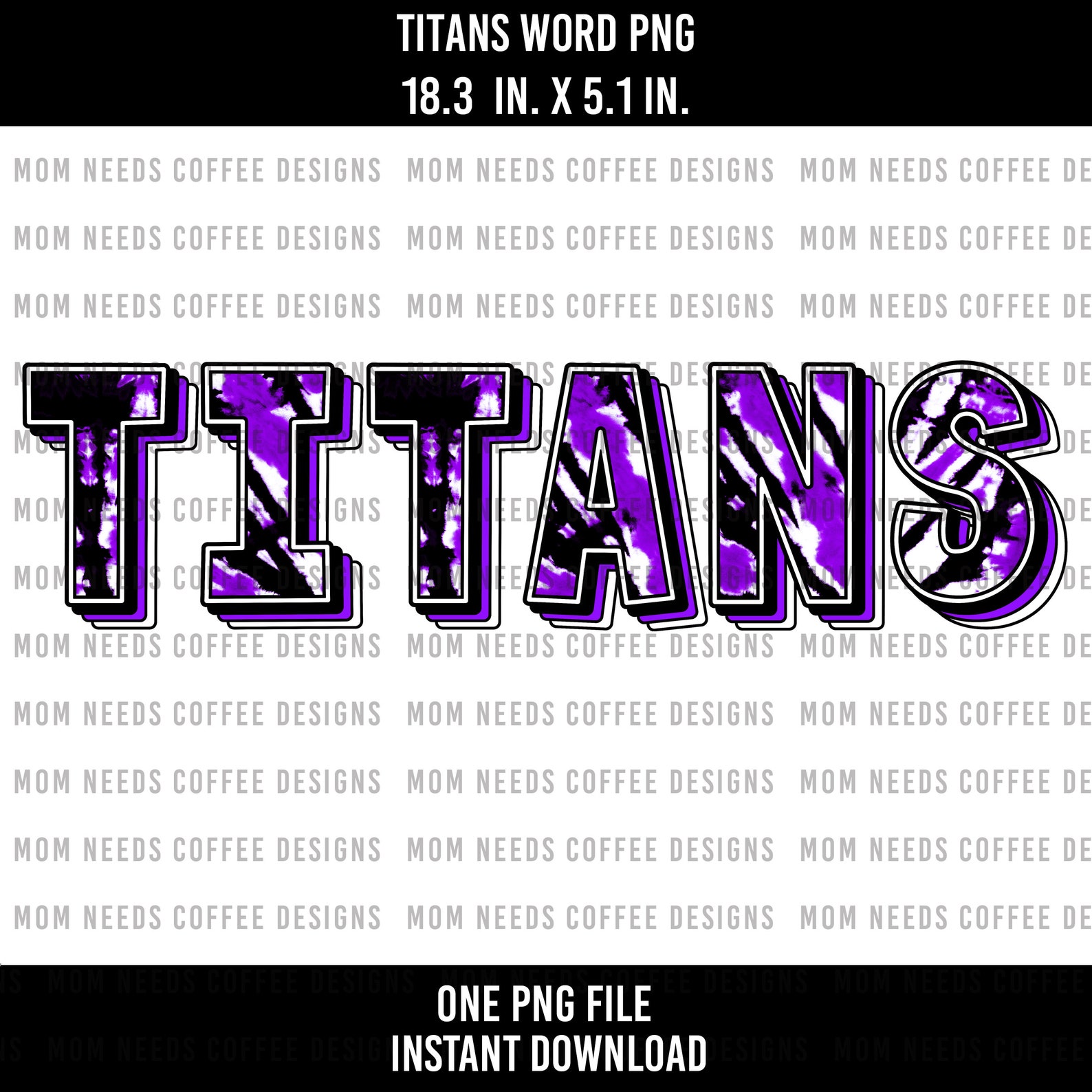 Titans PNG Transfer Mascot Digital Download PNG Tie-dye - Etsy