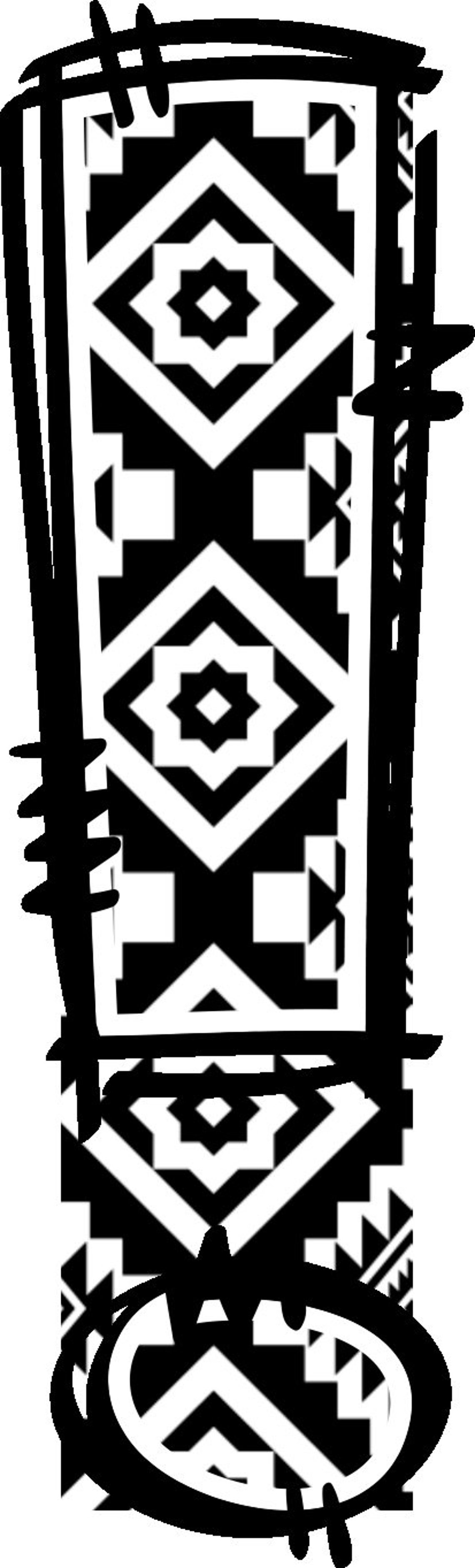Aztec Alphabet Doodle Font Letters Aztec Numbers PNG Navajo Sublimation ...
