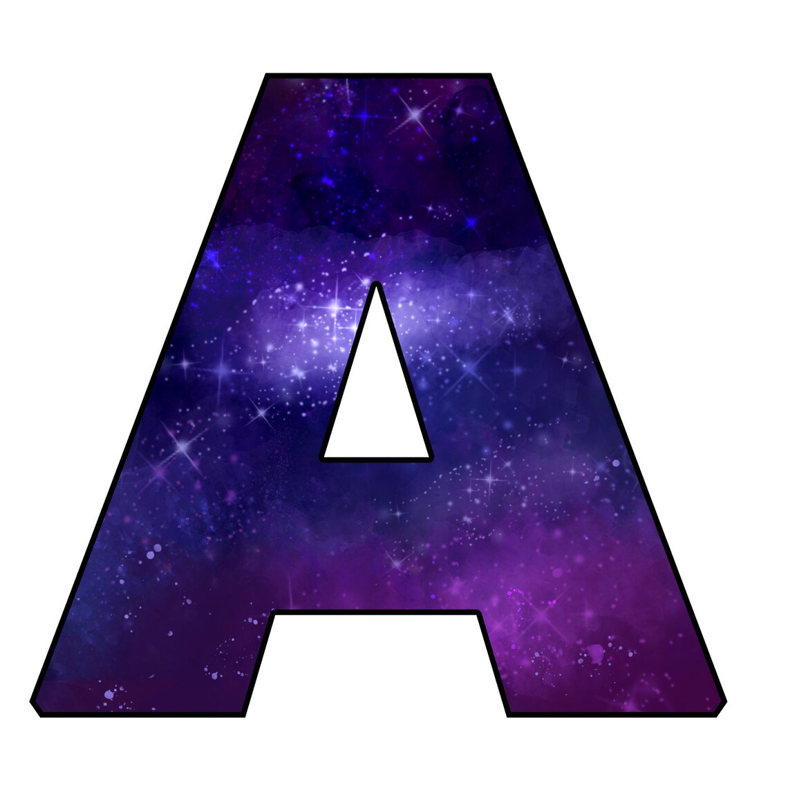 Galaxy Alphabet Stars 78 Letters Space Font Galaxy Font Numbers PNG ...