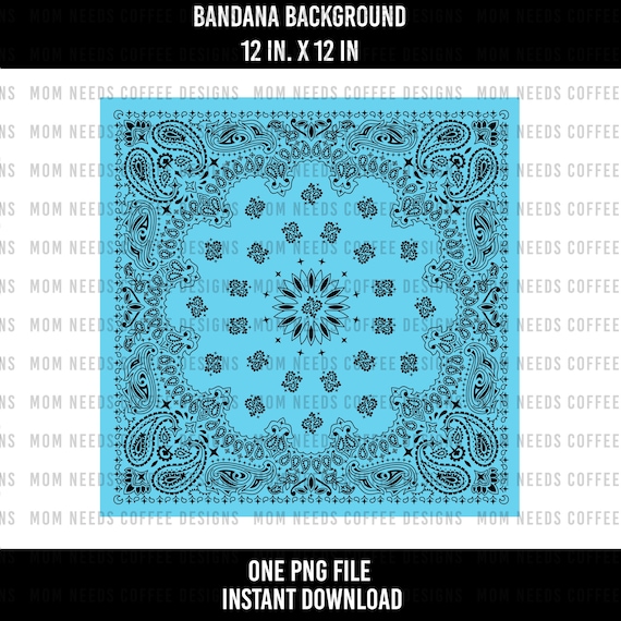Blue Bandana Background Clipart