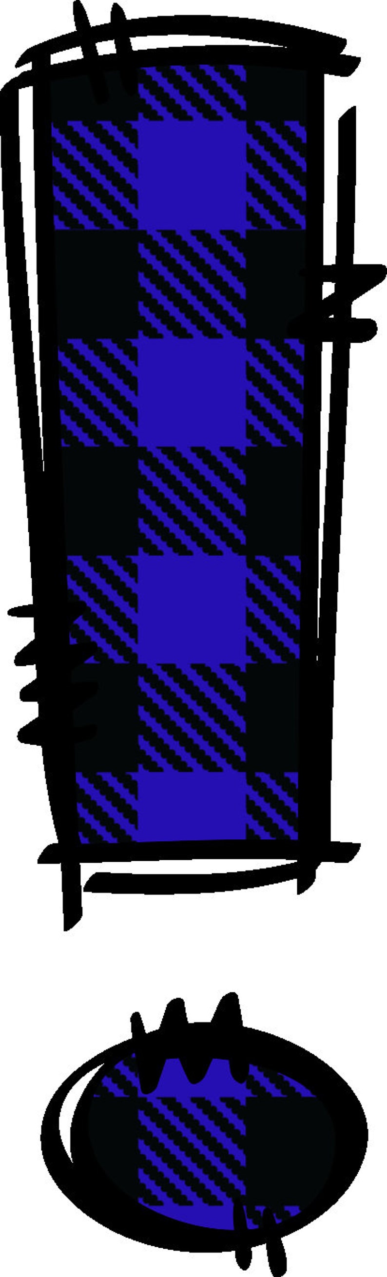 Blue Plaid Print Alphabet Doodle Font Letters Buffalo Plaid - Etsy