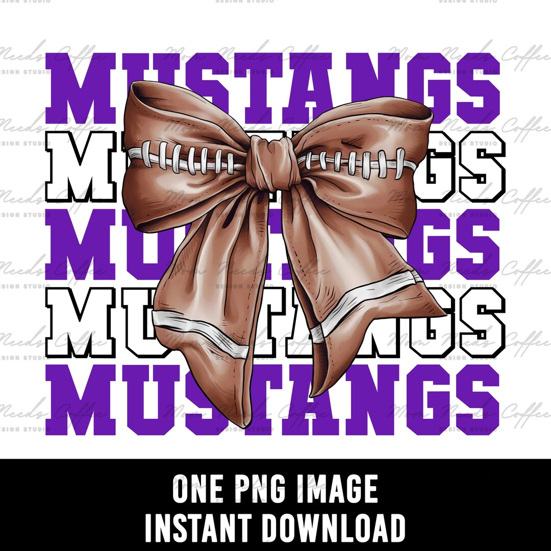 Mustangs PNG, Game Day PNG, Football Sublimation, Commercial Use ...