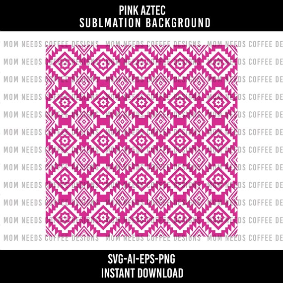 Pink Aztec Pattern Background