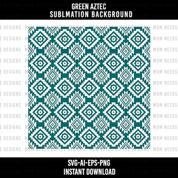 Green Aztec Background