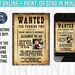 Wanted Poster Invitation Wanted Poster Birthday Invitation YOU EDIT and ...