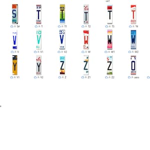 License Plate Alphabet, 101 Letters, License Plate Numbers, PNG, JPG ...