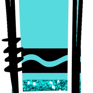 Light Blue Crayon Alphabet Doodle Font Letters Crayons Classroom Decor ...