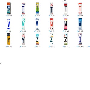 License Plate Alphabet, 101 Letters, License Plate Numbers, PNG, JPG ...