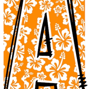 Hawaiian Alphabet Tropical Doodle Font Letters Summer Numbers PNG Font ...