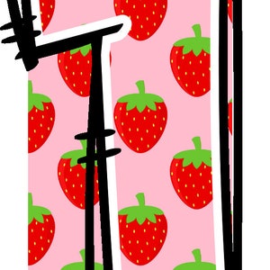 Strawberry Alphabet Doodle Font Letters Summer Numbers PNG Font ...