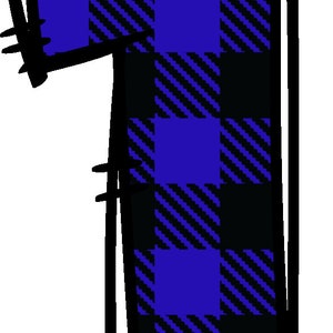 Blue Plaid Print Alphabet Doodle Font Letters Buffalo Plaid Print ...