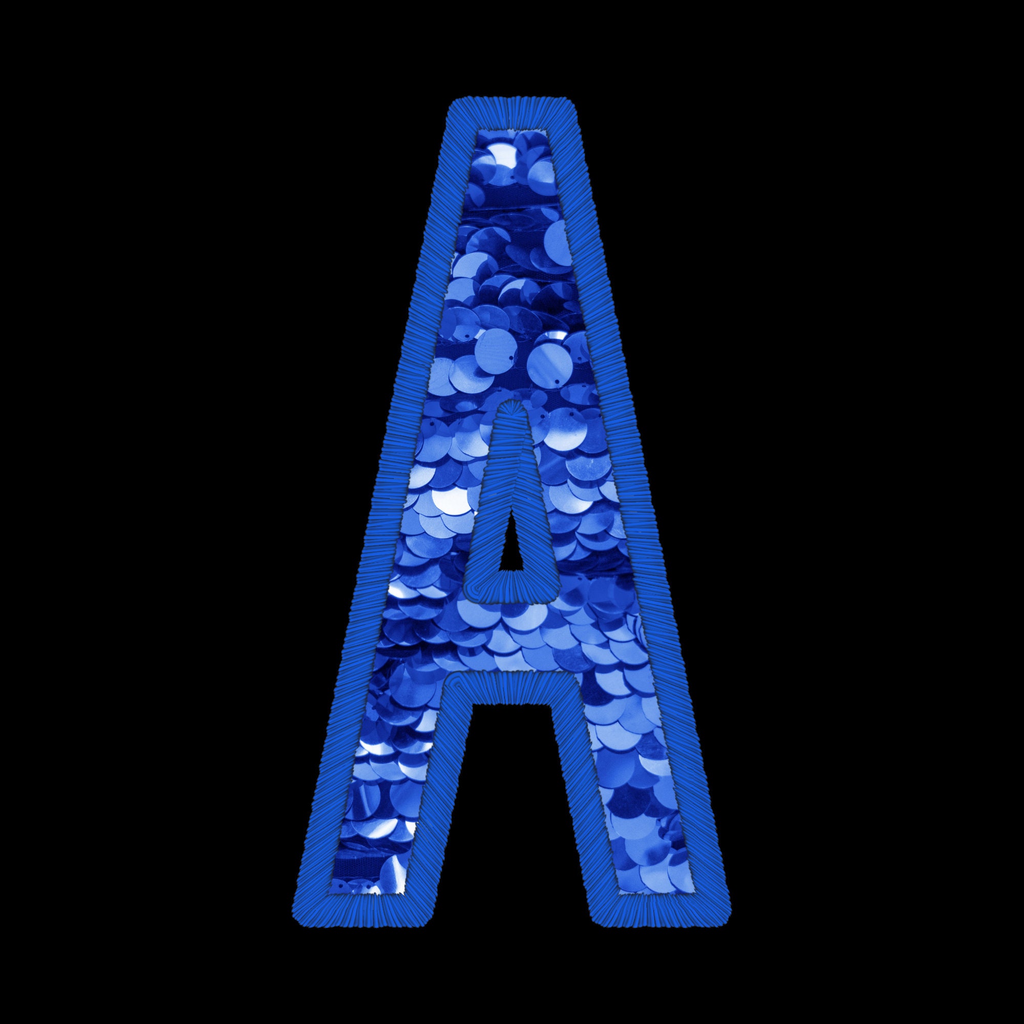 Sequin Alphabet PNG Alphabets, 16 Pack Bundle, Faux Embroidery, Classic ...