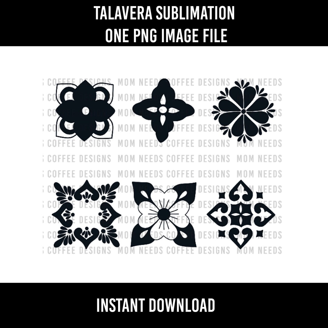 Talavera SVG, Mexican Tile PNG, Aztec Images, Cricut Files, Talavera ...