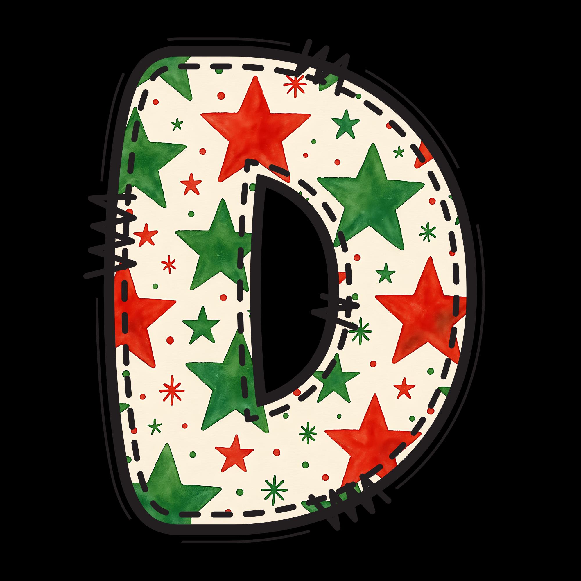 Christmas PNG Alphabet, Doodle Font, Letters, Christmas PNG, Classroom ...