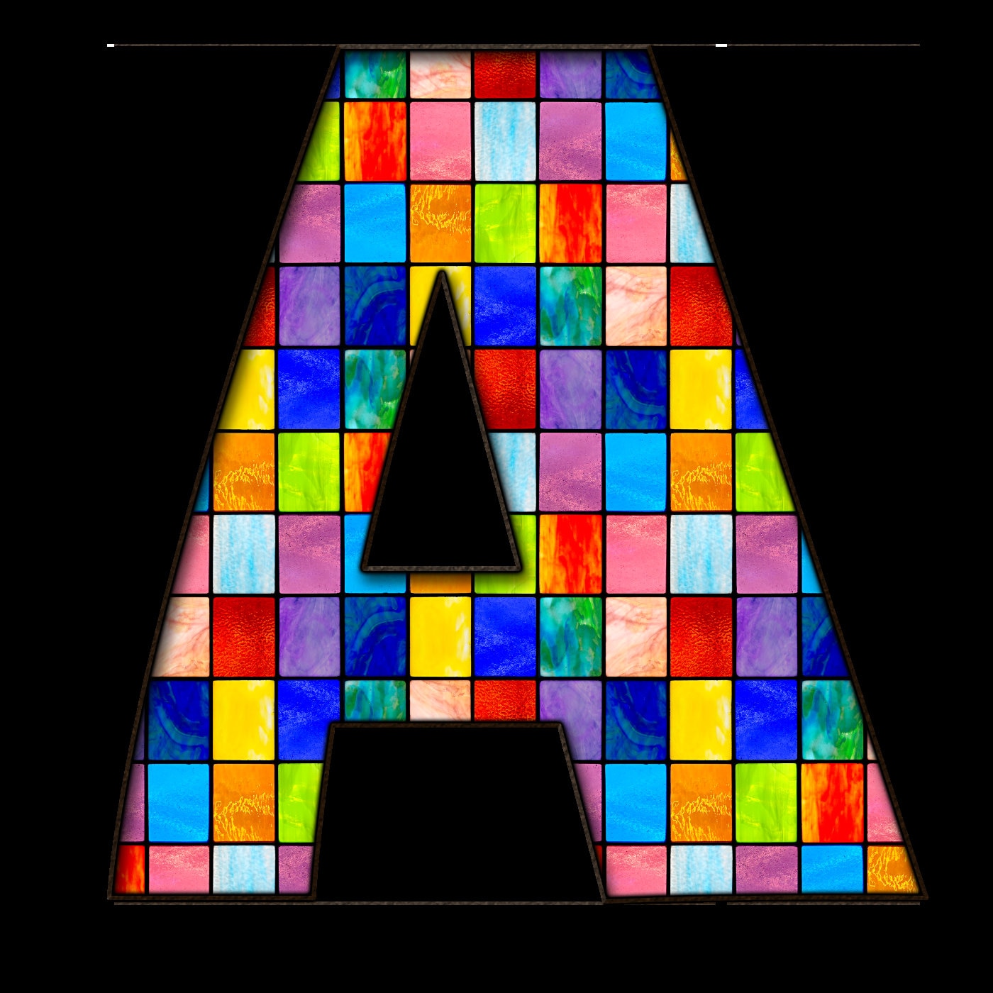 Stained Glass Alphabet 78 Letters Mosaic ABC PNG Font Stained | Etsy