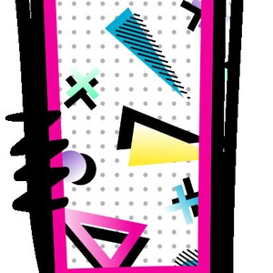 80s Alphabet Doodle Font 90s Letters Retro Numbers PNG Eighties Alpha ...