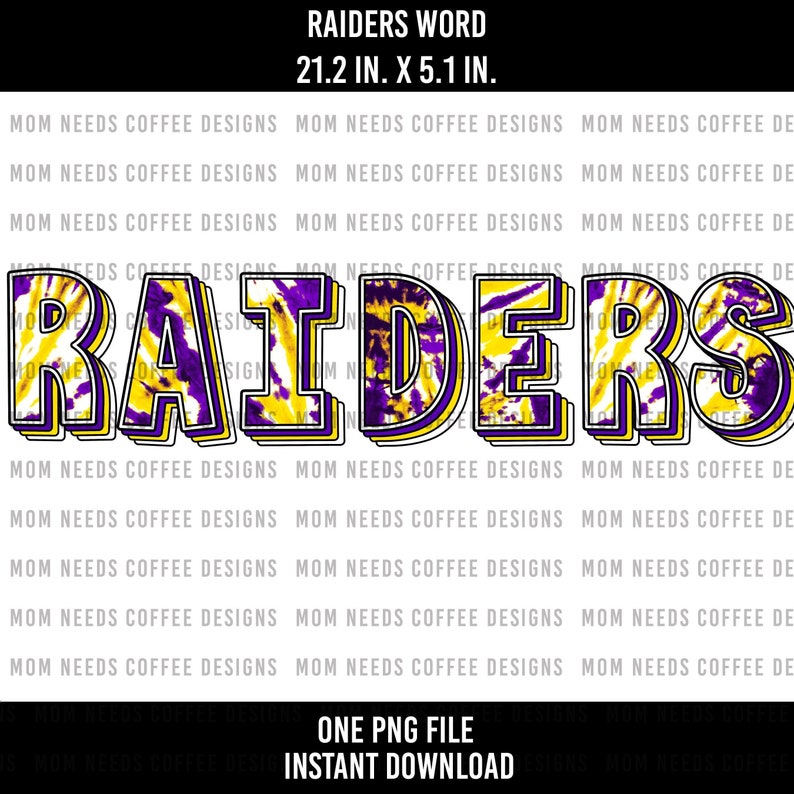 Raiders PNG Transfer Mascot Purple and Gold Digital Download - Etsy