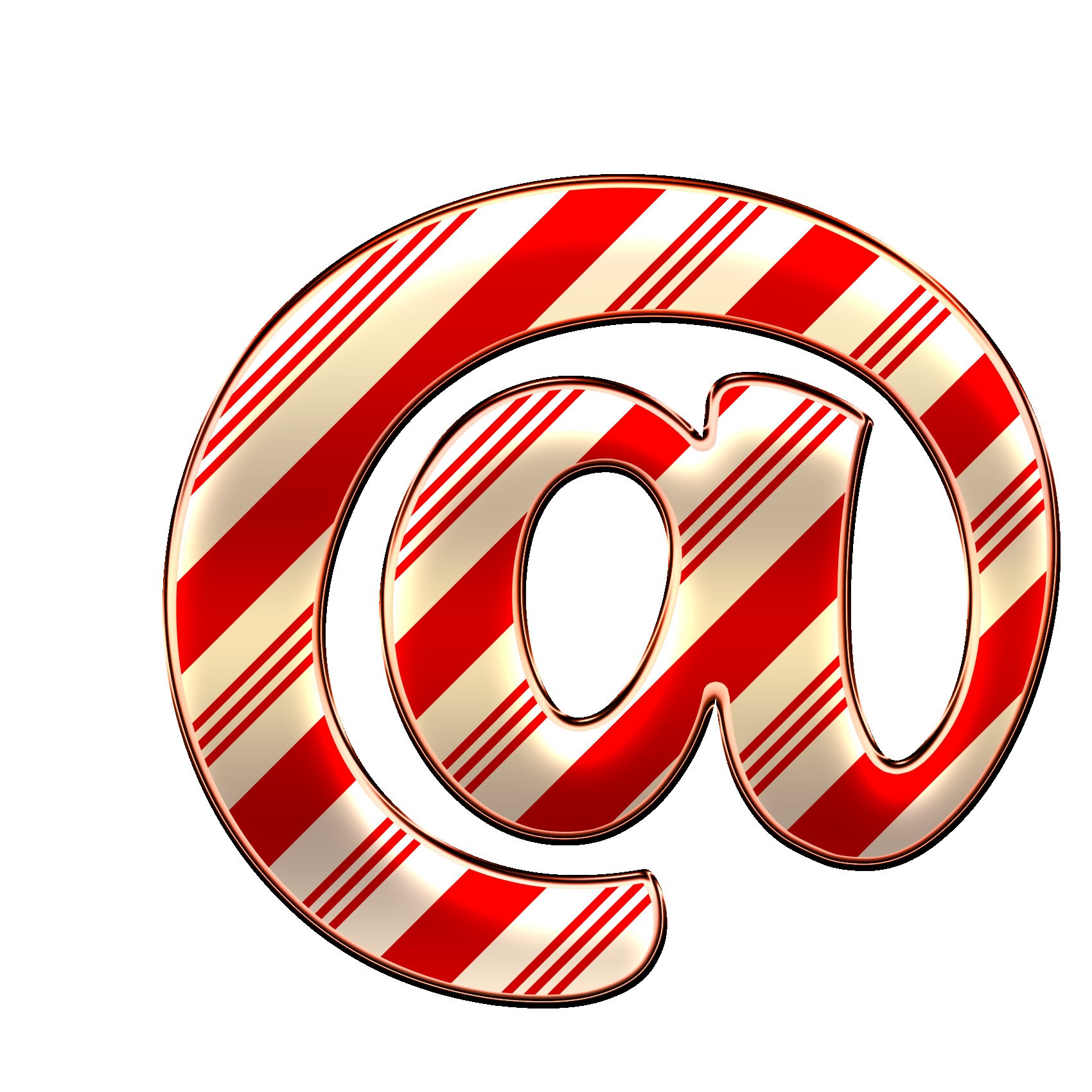 Candy Cane Alphabet 26 Letters Candy Cane Numbers PNG Font Christmas ...