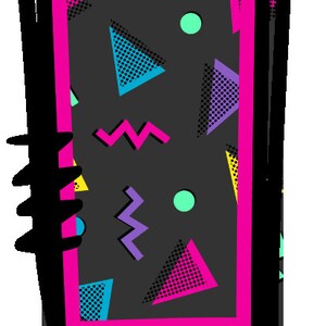 80s Alphabet Doodle Font 90s Letters Retro Numbers PNG Eighties Alpha ...