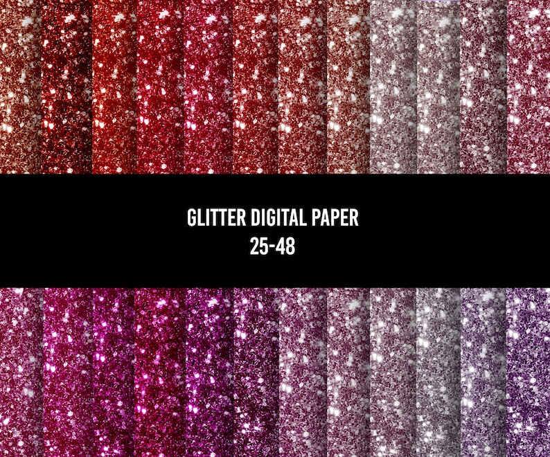 96 Glitter Digital Paper Pack, Sublimation Backgrounds (PNG) - Etsy