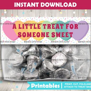 Valentine Treat Bag Toppers Printable Valentine Toppers Treat Bag Tags ...
