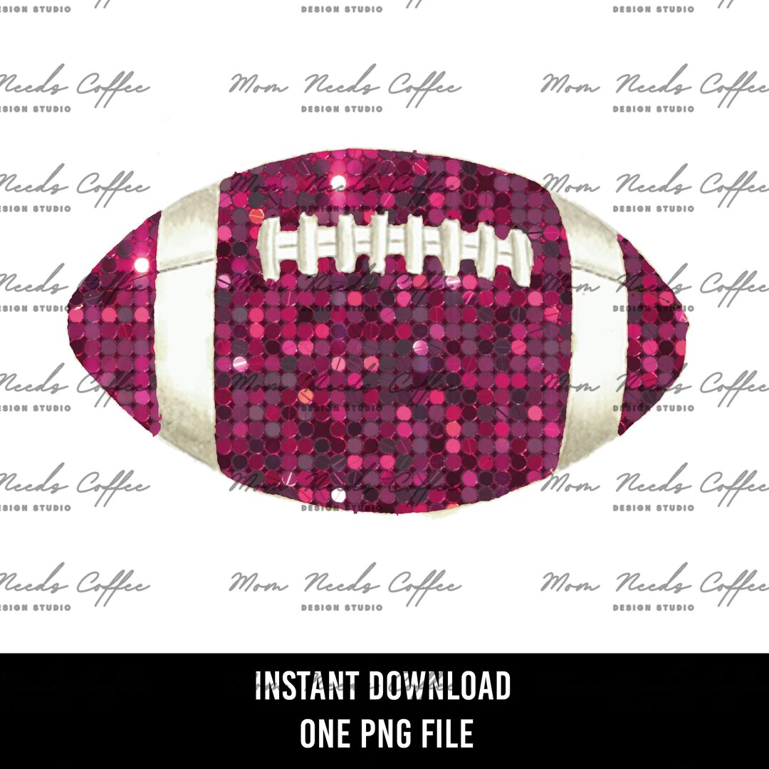 Sequin Football Clipart, Sports Sublimation, Sequin Football ...