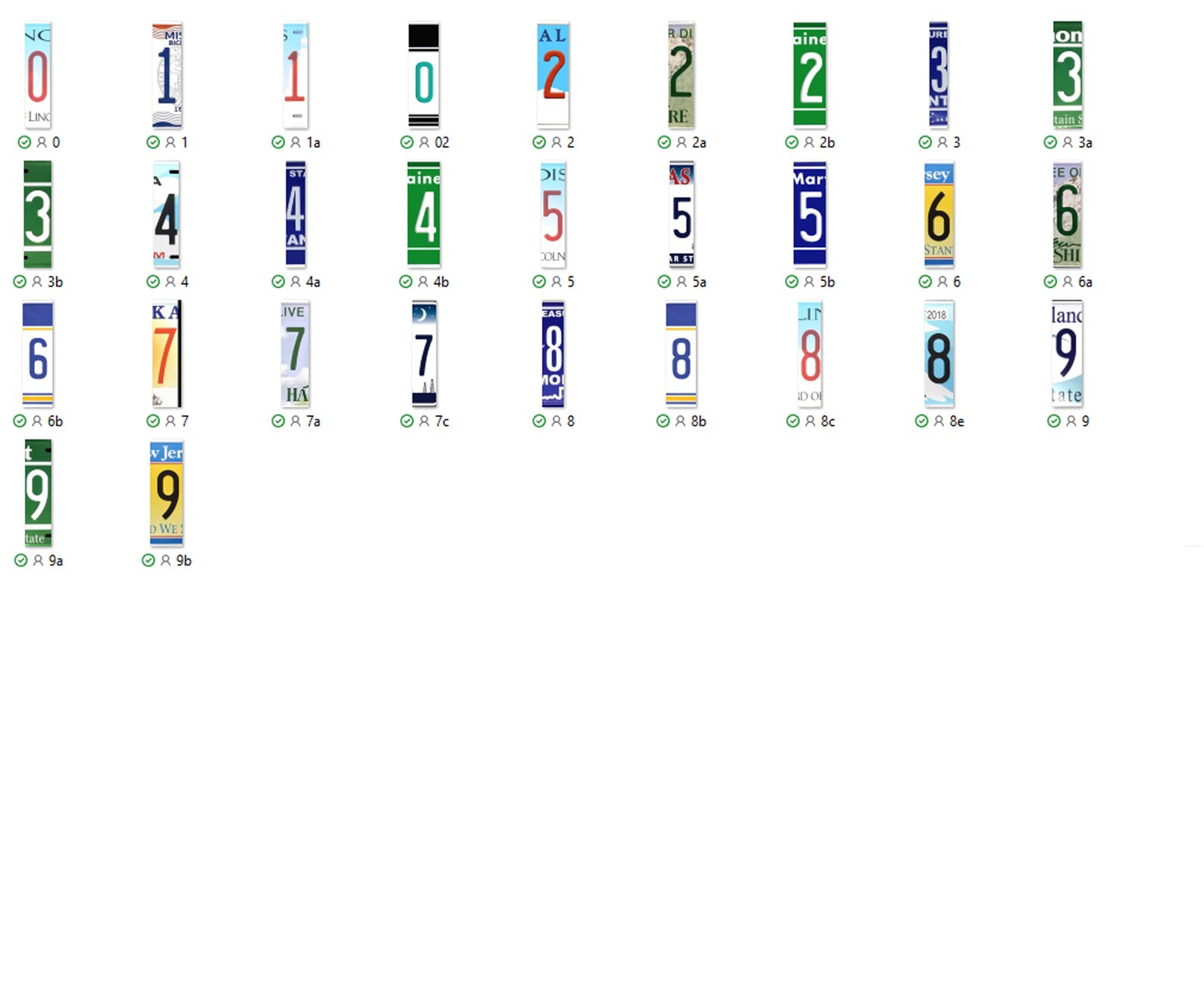 License Plate Alphabet Letters License Plate Numbers PNG Font - Etsy