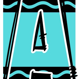 Light Blue Crayon Alphabet Doodle Font Letters Crayons Classroom Decor ...