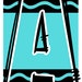 Light Blue Crayon Alphabet Doodle Font Letters Crayons Classroom Decor ...