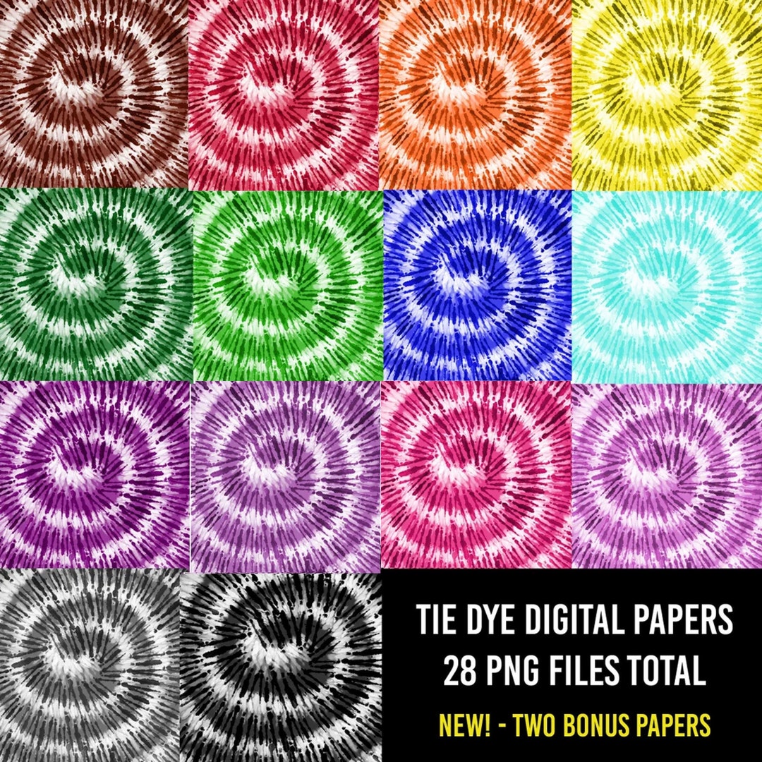 28 Tie Dye Digital Paper Rainbow TIE DYE Papers Tiedye Digital Papers ...