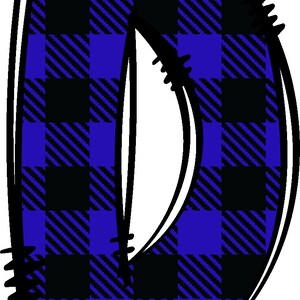 Plaid Alphabet Doodle Font Letters Buffalo Plaid Print Numbers PNG ...